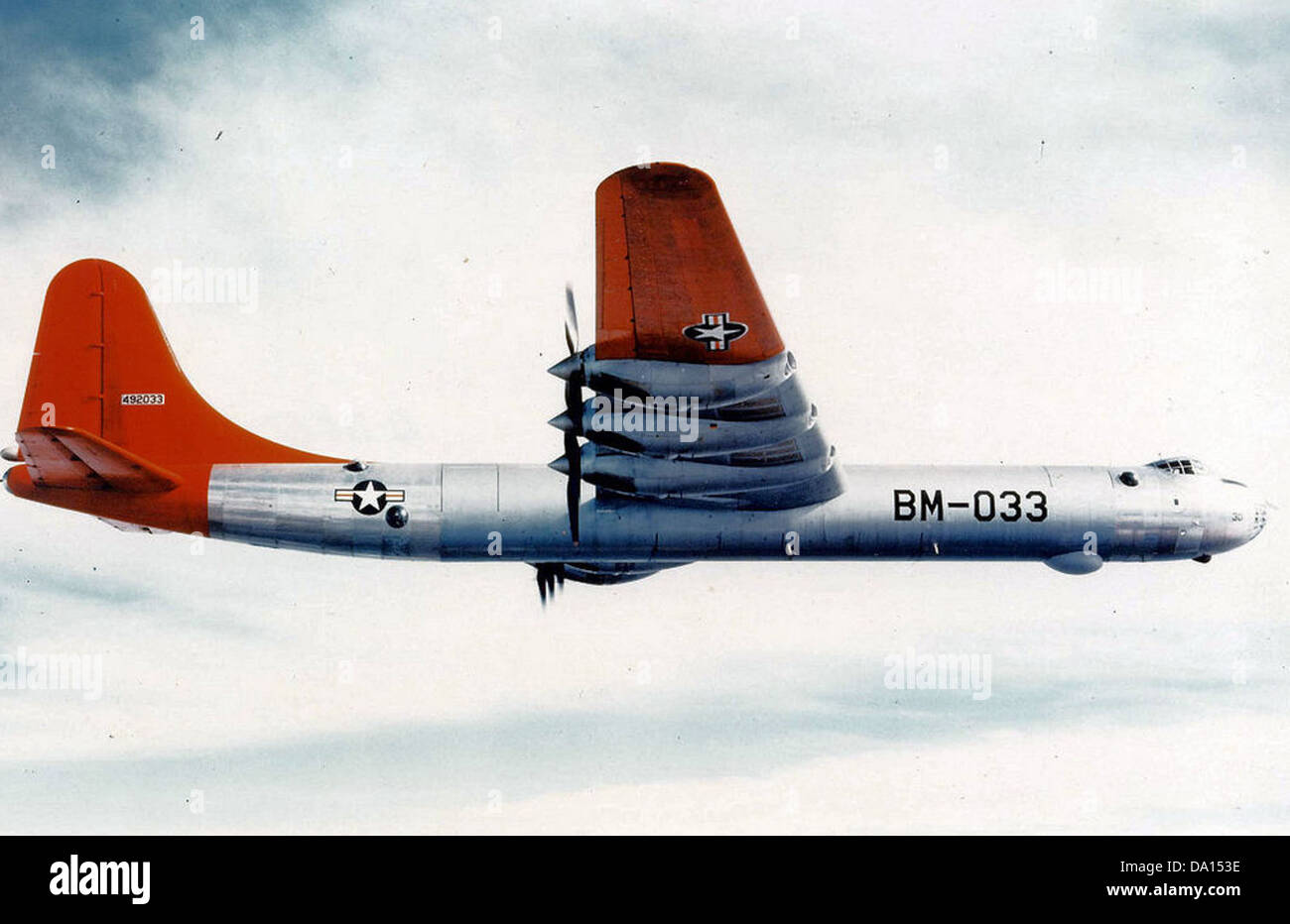 The B-36 Peacemaker, an aircraft from the 7th Bombardment Wing, was a ...