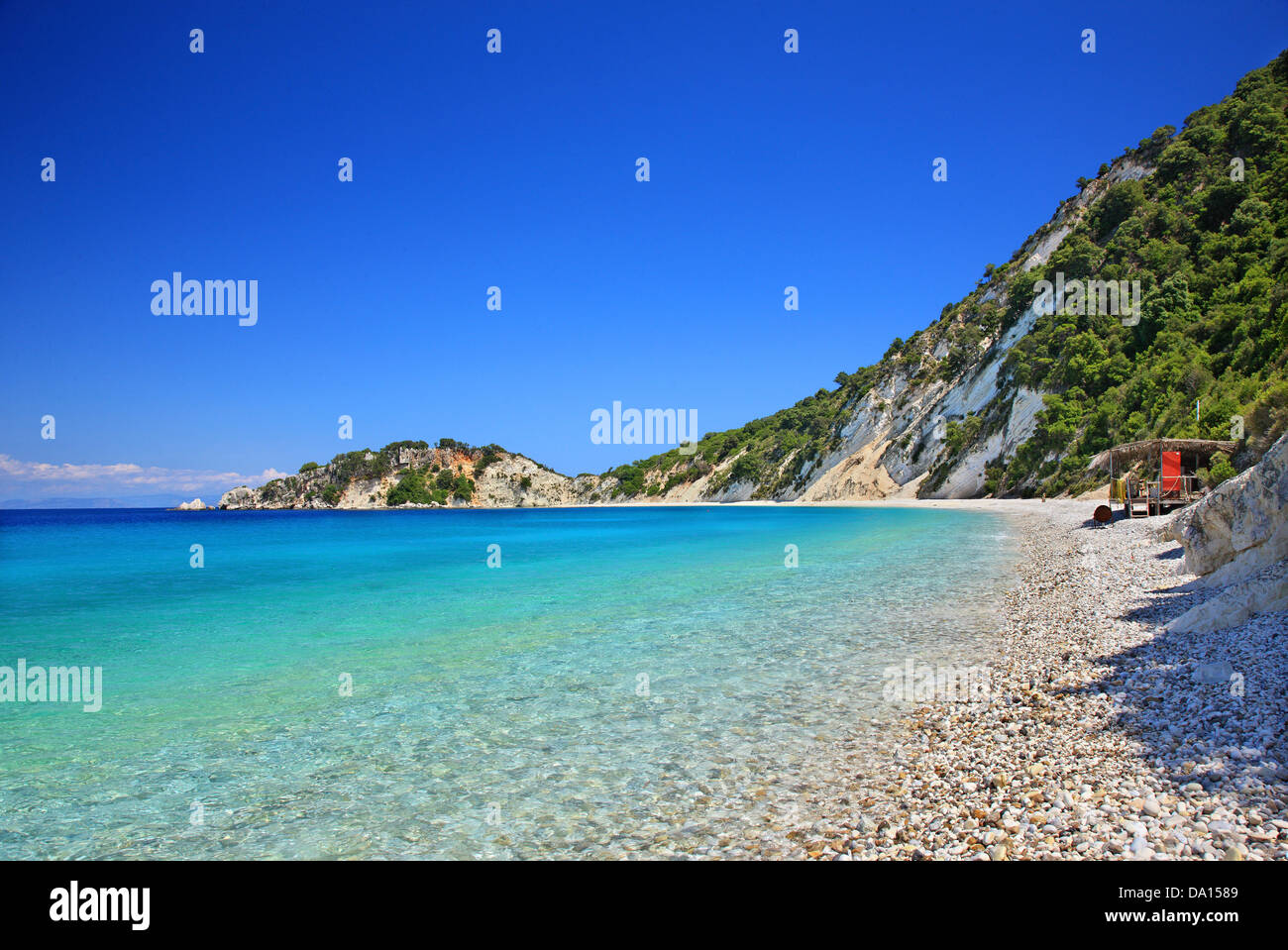 Gidaki beach, the most beautiful beach of Ithaca ("Ithaki") island ...