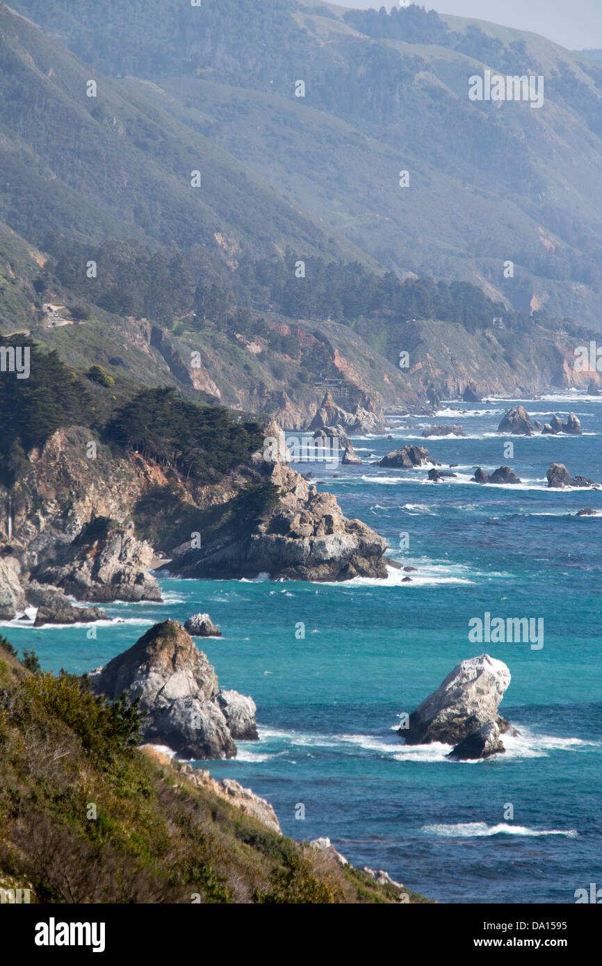 Coastline near Point Sur, California, USA Stock Photo - Alamy