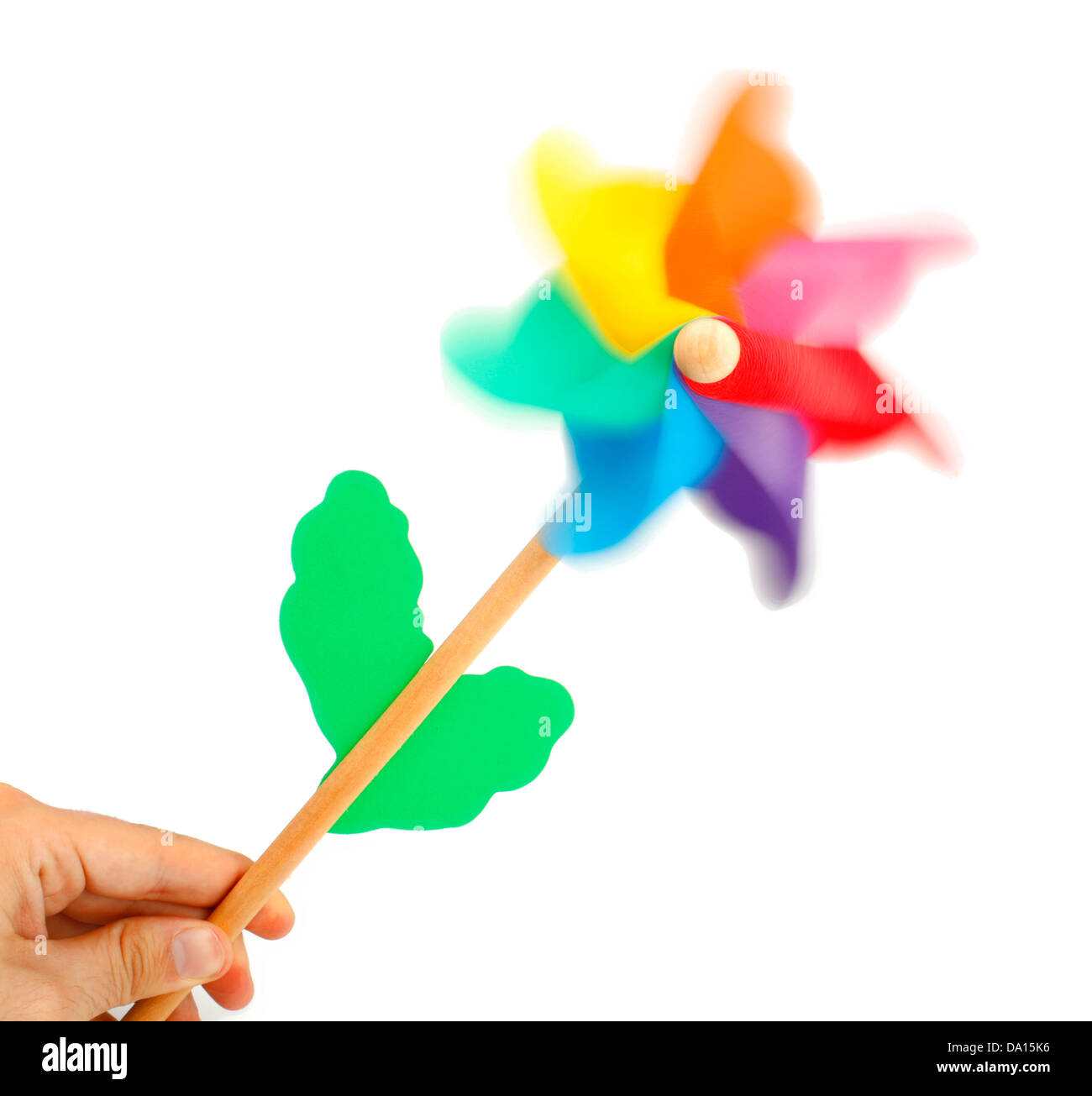 Colorful pinwheel isolated on white background Stock Photo - Alamy