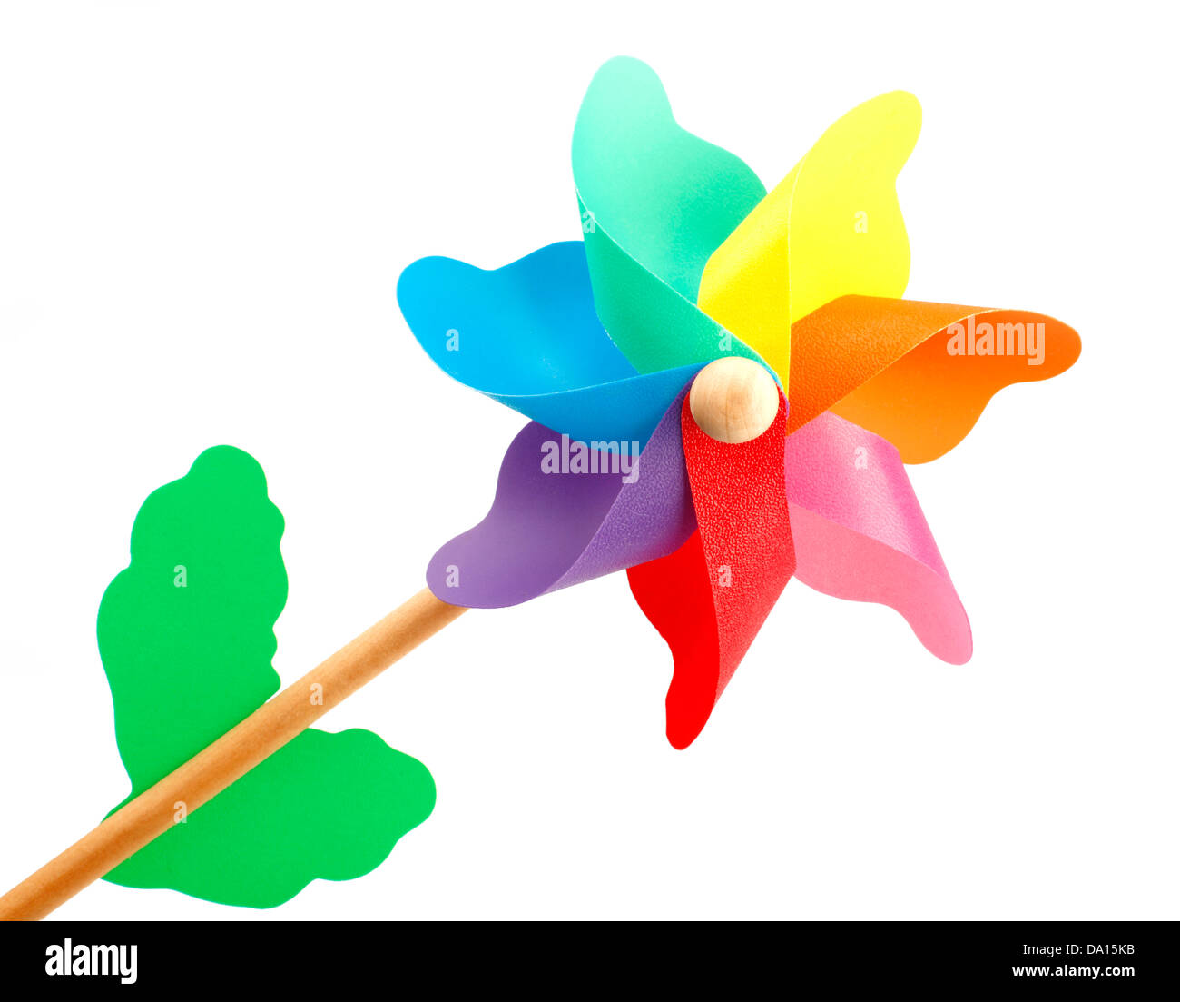 Colorful pinwheel isolated on white background Stock Photo - Alamy