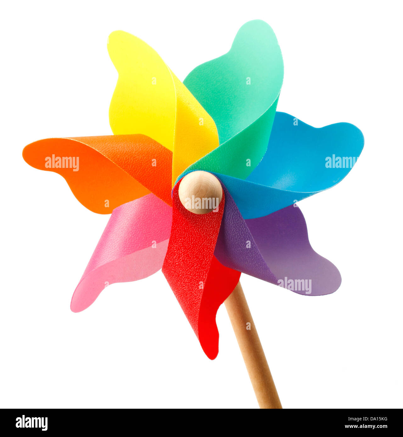 Colorful pinwheel isolated on white background Stock Photo - Alamy
