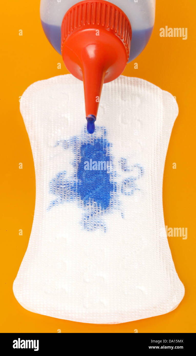 Woman hygiene protection on orange background Stock Photo - Alamy