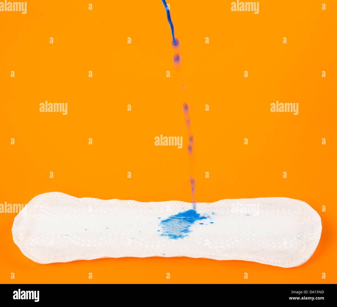 Woman hygiene protection on orange background Stock Photo - Alamy