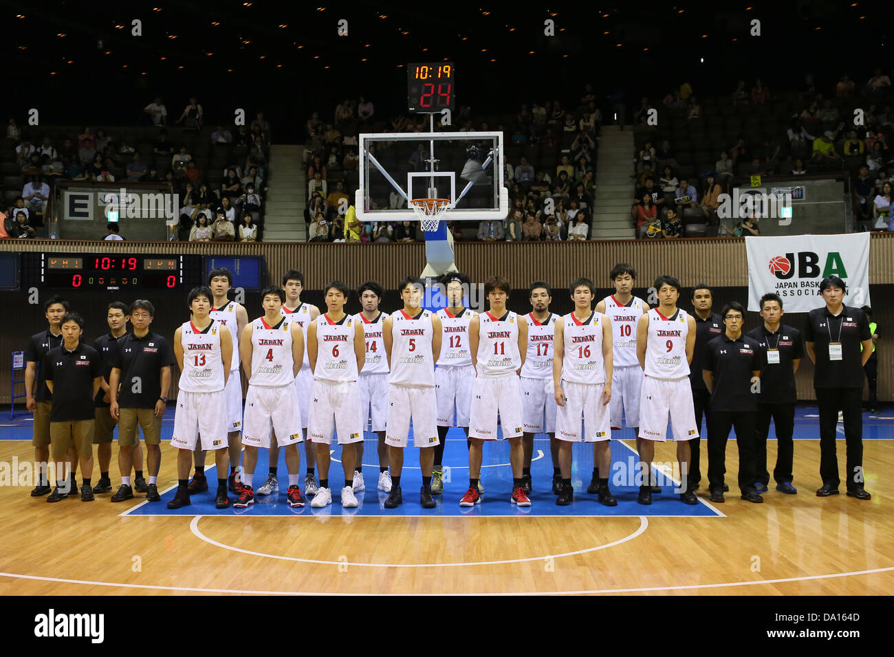 Japan team group line-up (JPN), JUNE 30, 2013 - Basketball ...