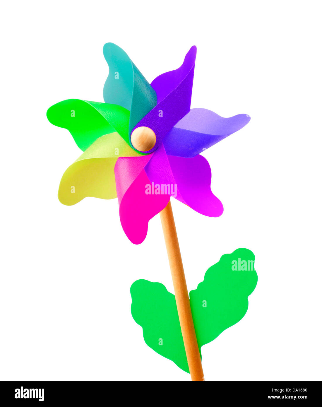 Colorful pinwheel isolated on white background Stock Photo - Alamy