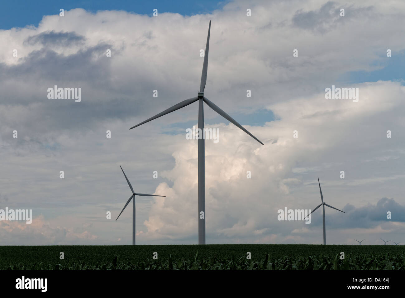 Three wind turbines Stock Photo - Alamy