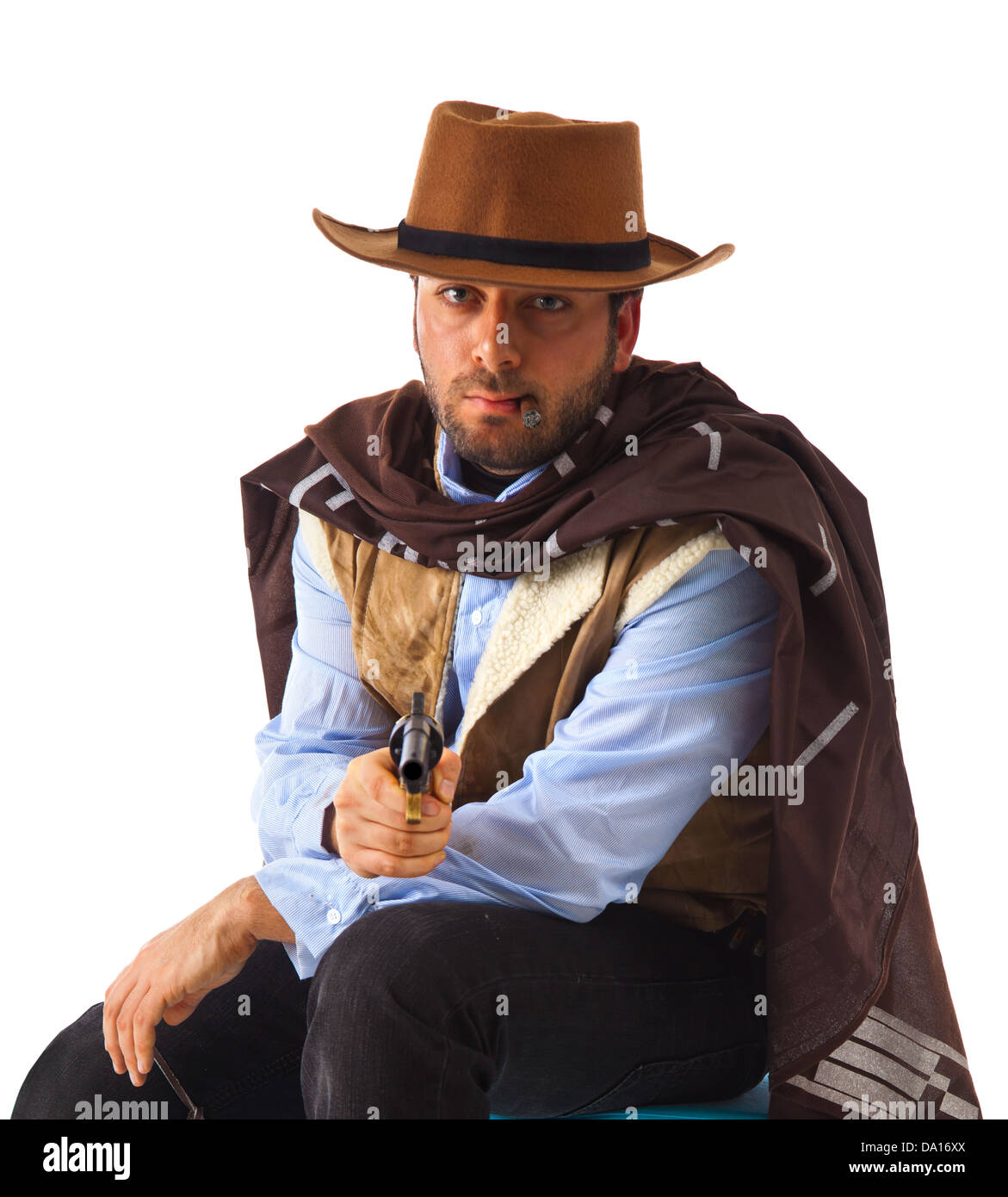 Gunman in the old wild west Stock Photo - Alamy
