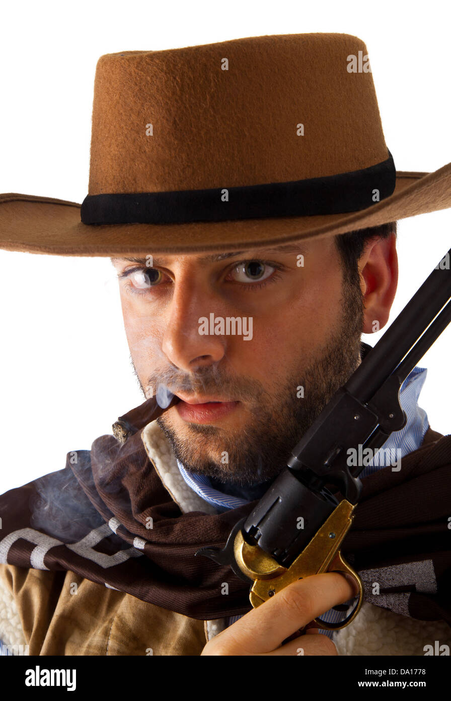 Gunman in the old wild west Stock Photo - Alamy