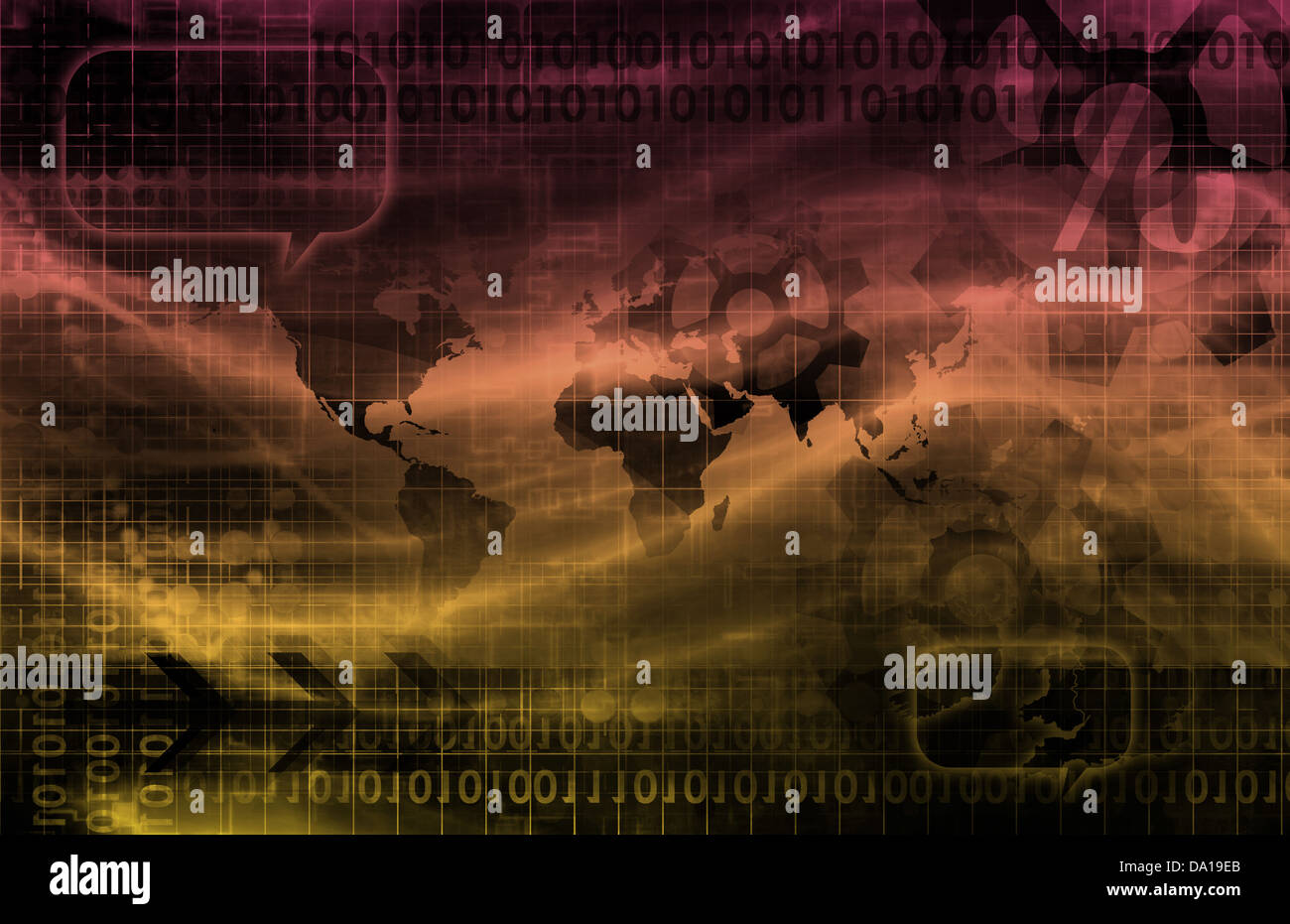 Information Technology or IT as a Art Background Stock Photo - Alamy