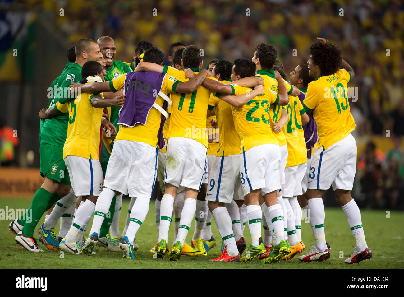 Rio de Janeiro, Brazil. 30th June 2013. Brazil team group (BRA), JUNE ...