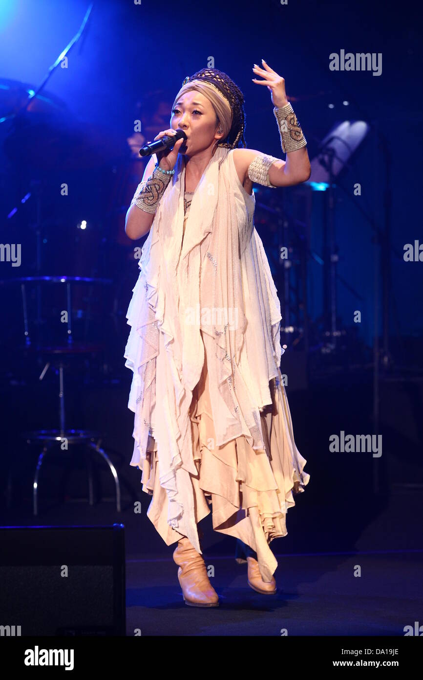 Japanese singer MISIA held concert in Taipei, Taiwan, China on Saturday ...