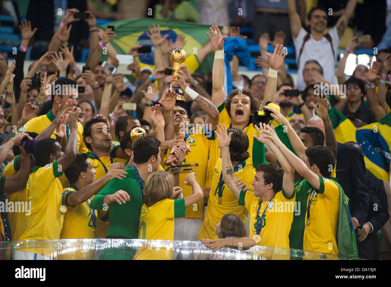 Rio de Janeiro, Brazil. 30th June 2013. Brazil team group (BRA), JUNE ...