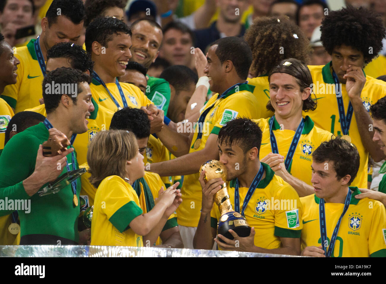 Rio de Janeiro, Brazil. 30th June 2013. Brazil team group (BRA), JUNE ...