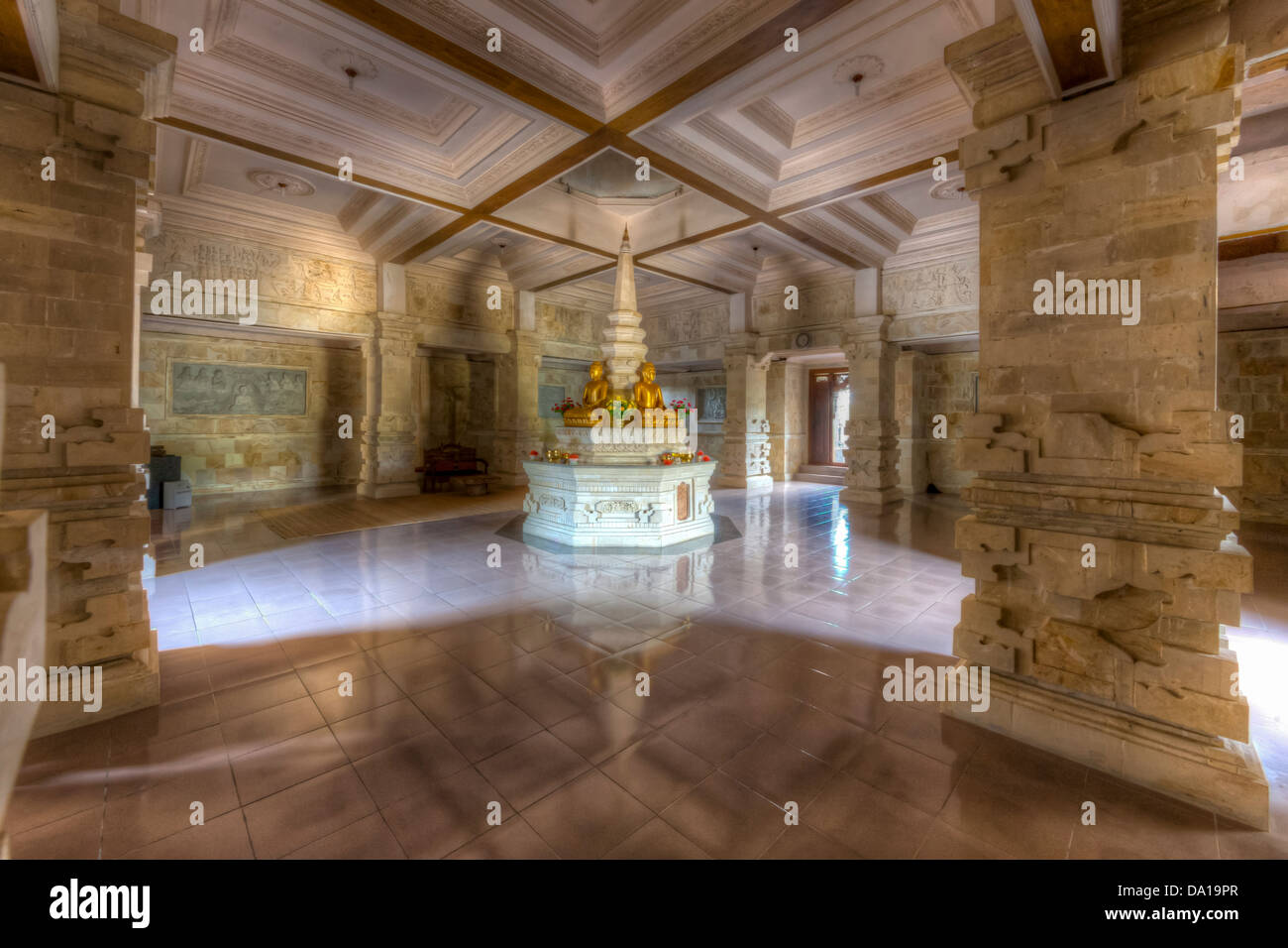 Indonesia, Interior of Brahma Vihara Arama temple Stock Photo - Alamy