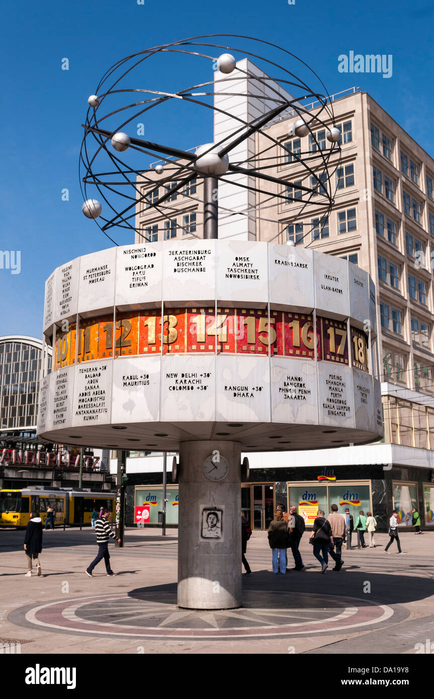 Germany, Berlin, World Clock at Alexanderplatz square Stock Photo - Alamy