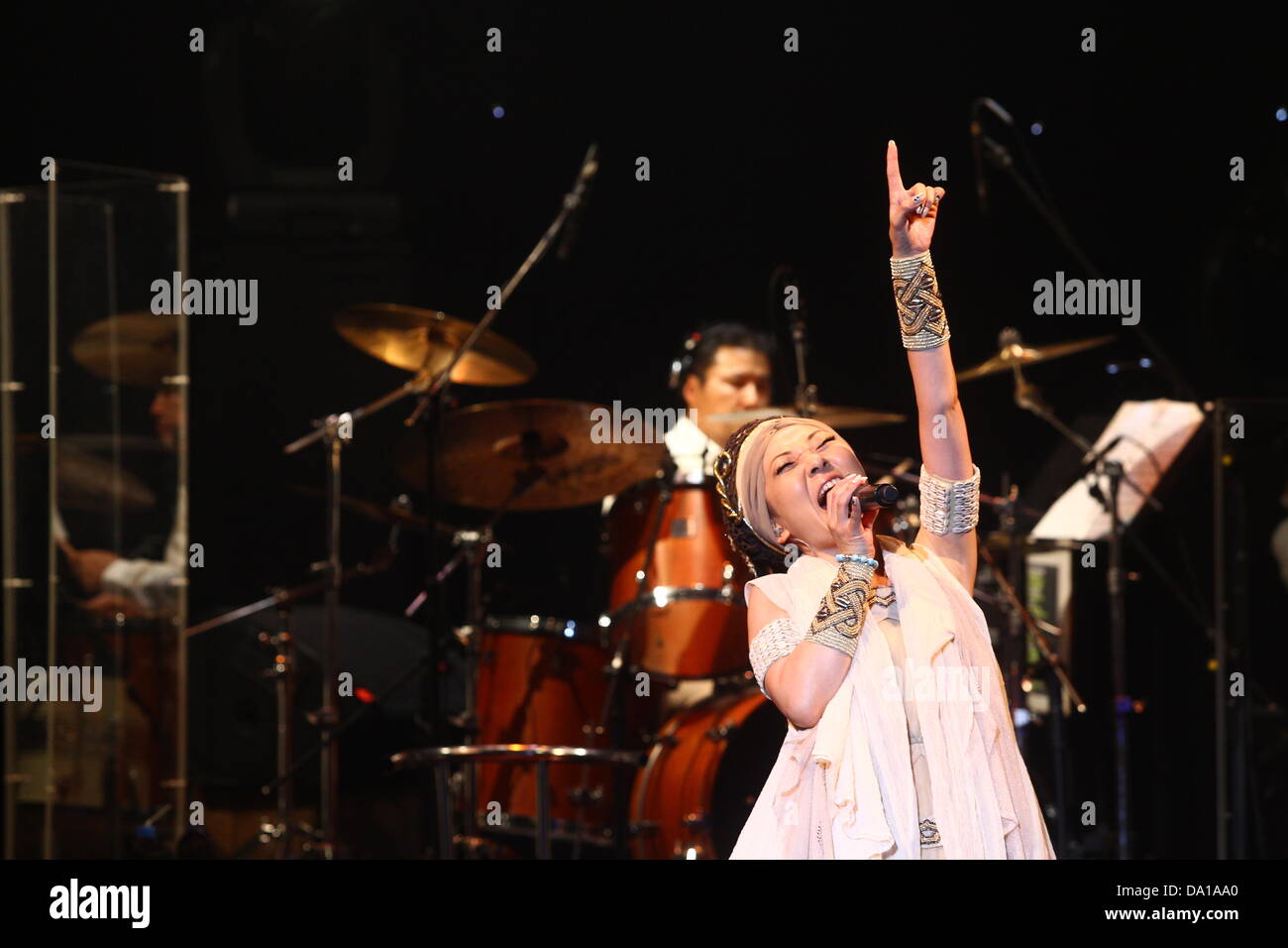 Japanese singer MISIA held concert in Taipei, Taiwan, China on Saturday ...