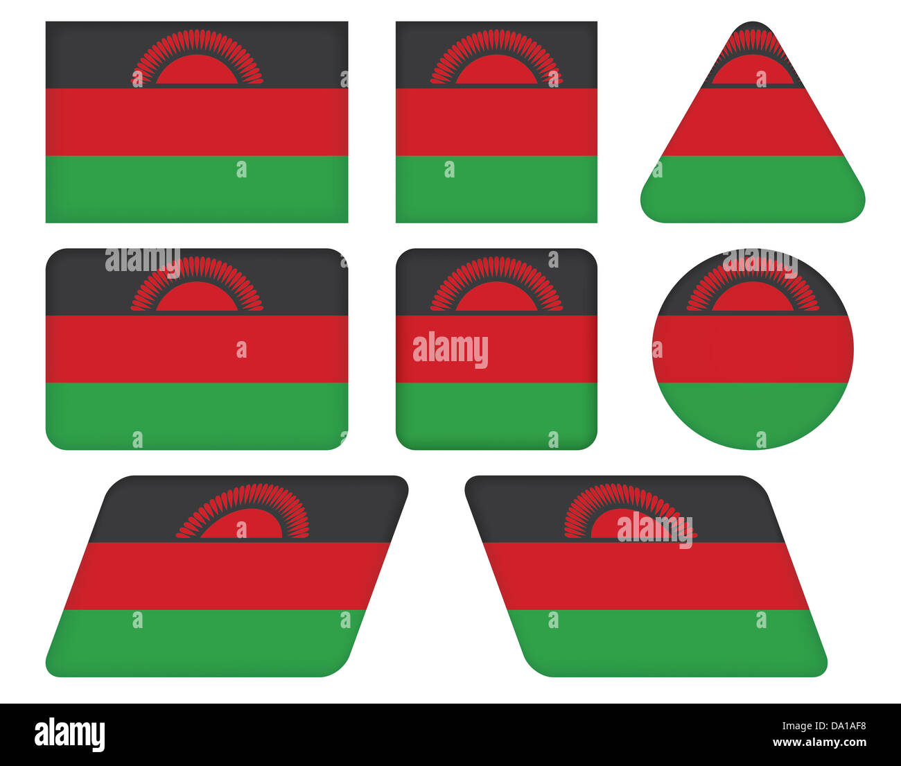 Flag malawi round hi-res stock photography and images - Alamy