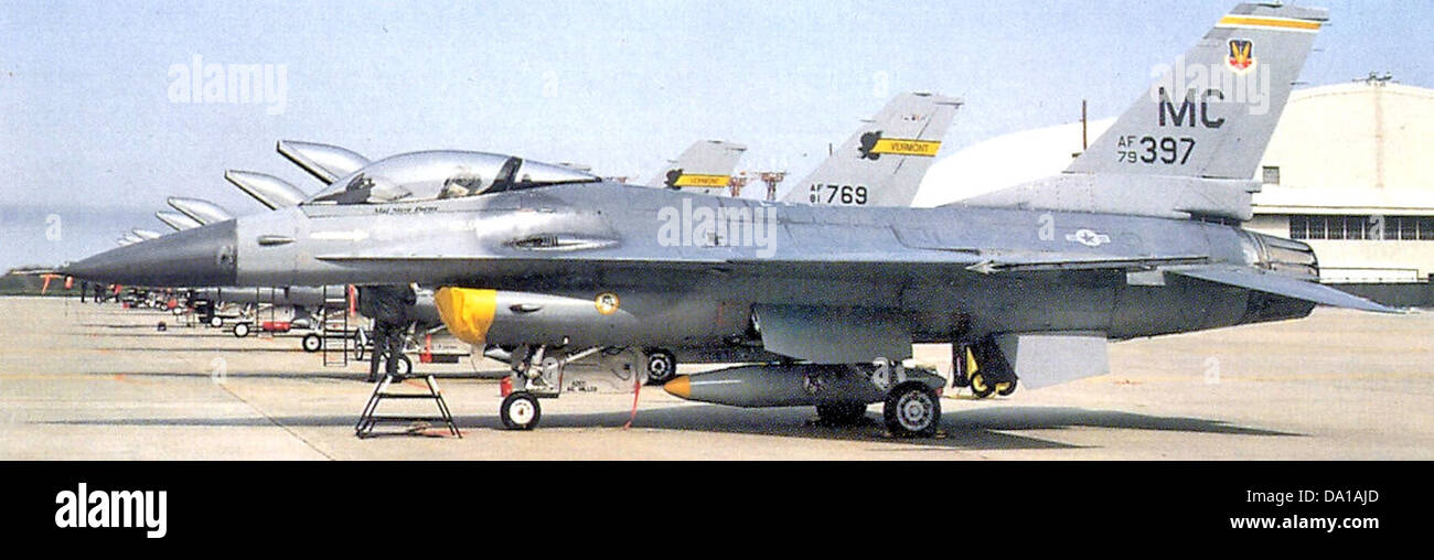 This image features an F-16 Fighting Falcon aircraft with the tail ...