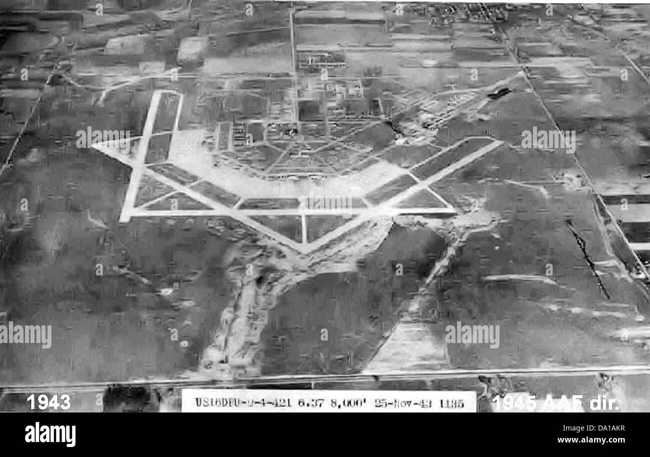 A historic photo from Freeman Army Airfield in Indiana, taken on ...