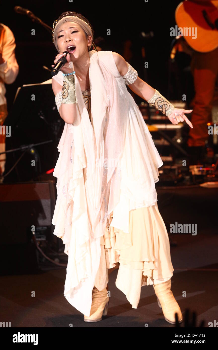 Japanese singer MISIA held concert in Taipei, Taiwan, China on Saturday ...