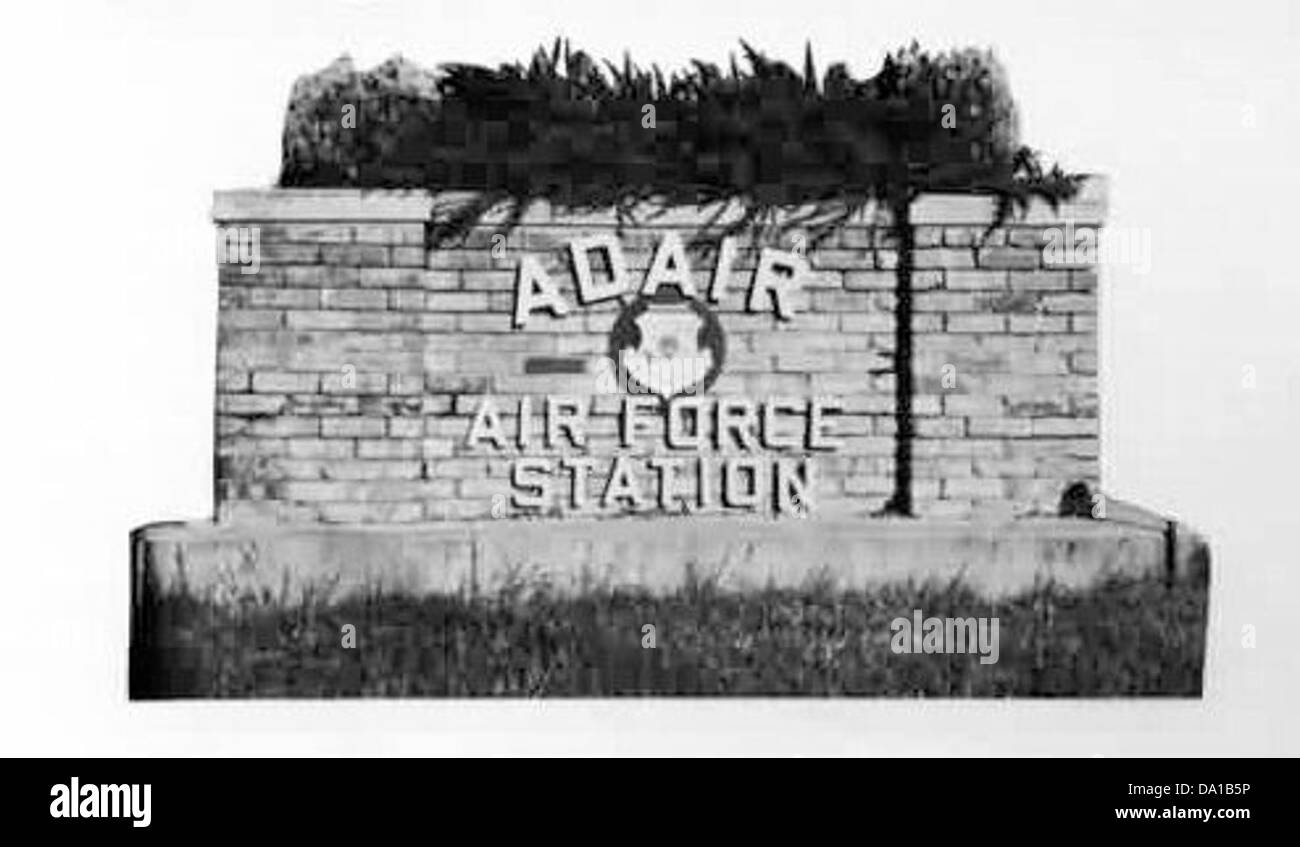 The entrance to Adair Air Force Station in Oregon serves as the ...