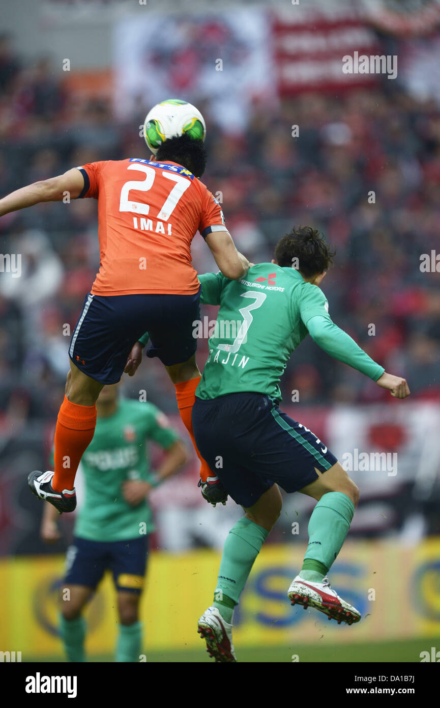 Tomoki Imai (Ardija), Tomoya Ugajin (Reds), APRIL 20, 2013 - Football ...