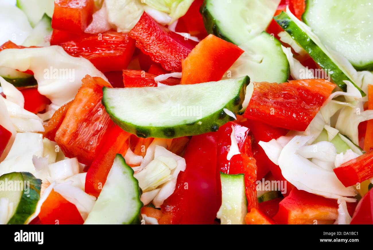 Summer vegetable salad mix Stock Photo - Alamy