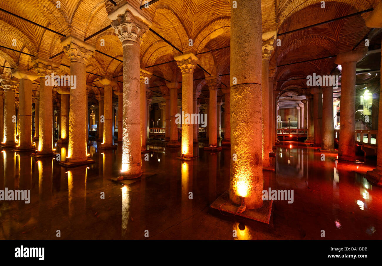 Turkey, Istanbul, Interior of Basilica Cistern Stock Photo - Alamy