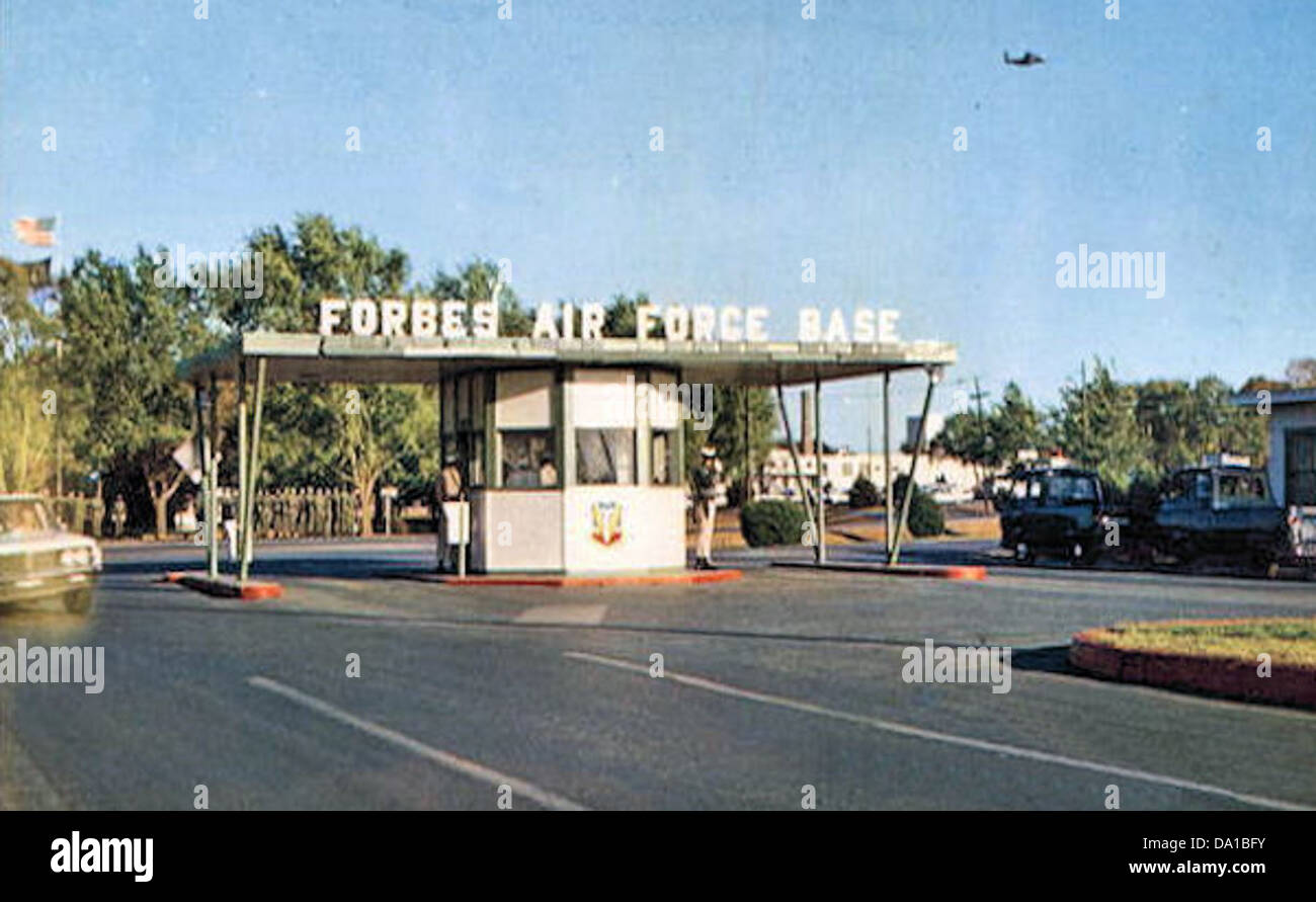 This vintage postcard from Forbes Air Force Base, circa mid-1960s ...