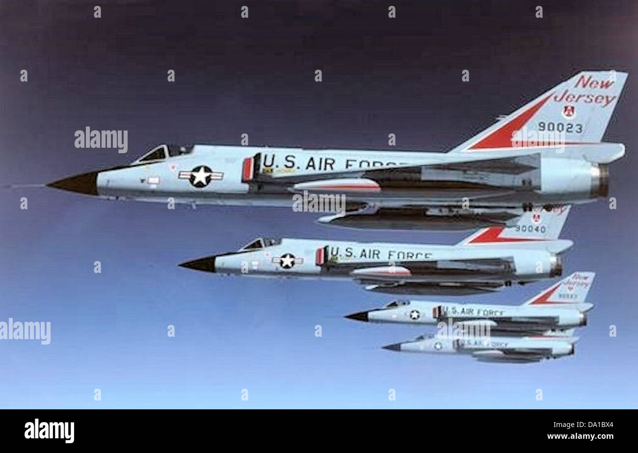 The 119th Fighter Squadron operates three F-106 Delta Dart aircraft, a ...