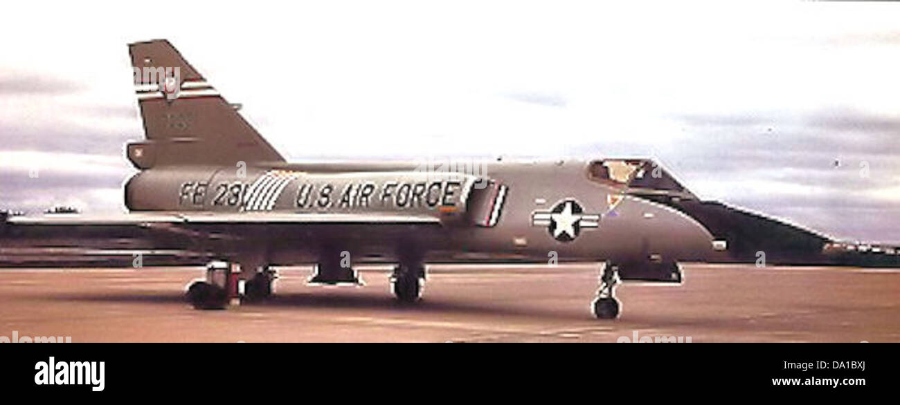 This photograph shows an F-106 Delta Dart, a key aircraft of the 11th ...