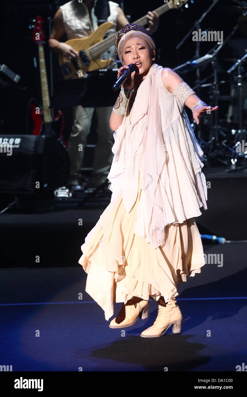 Japanese singer MISIA held concert in Taipei, Taiwan, China on Saturday ...