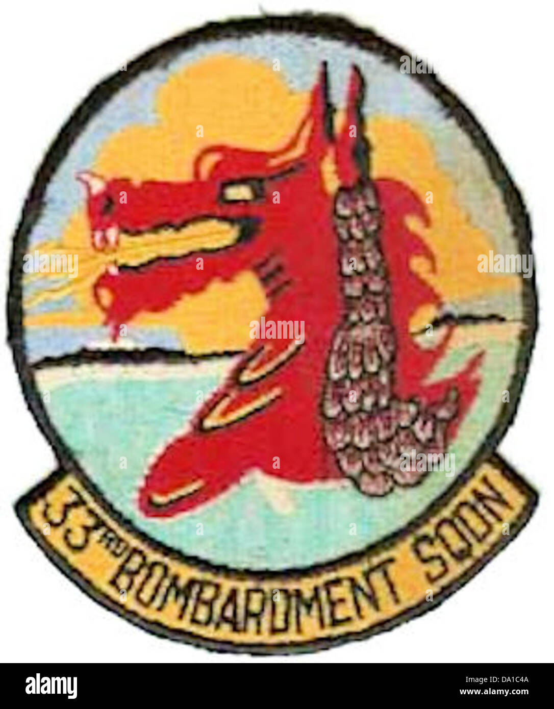 The emblem of the 33rd Bombardment Squadron, a unit of the Strategic ...