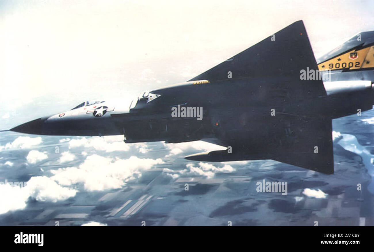 The F-106 Delta Dart, part of the 5th Fighter-Interceptor Squadron, is ...