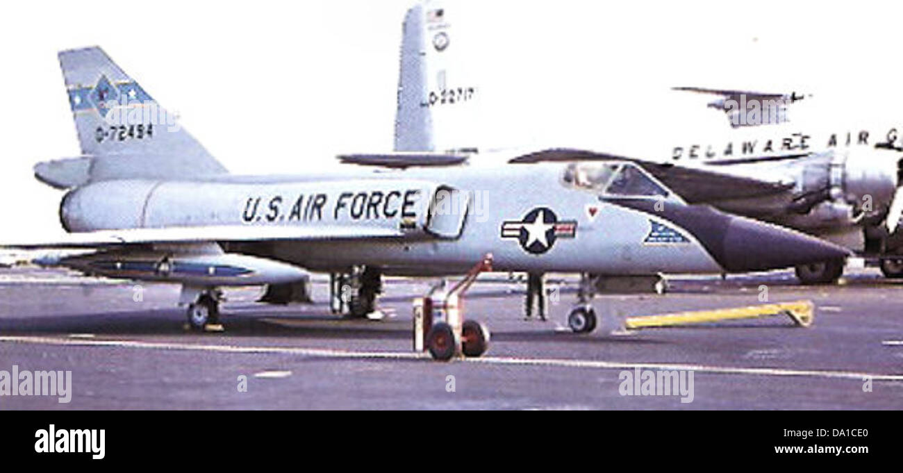 The F-106 Delta Dart from the 95th Fighter-Interceptor Squadron, with ...