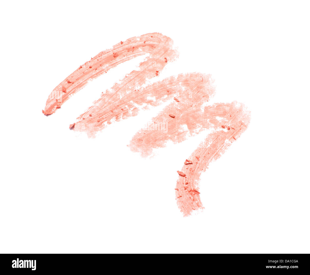 red lip gloss squiggle cut out onto a white background Stock Photo - Alamy