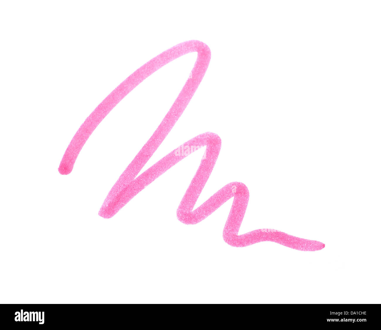 red lip gloss squiggle cut out onto a white background Stock Photo - Alamy