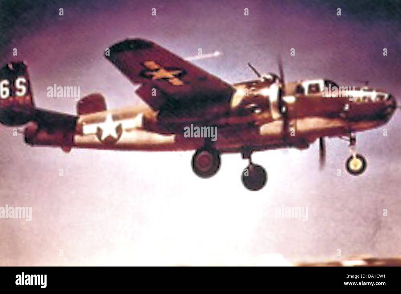 The B-25J Mitchell bomber, tail number 43-27770, of the 486th Bomb ...