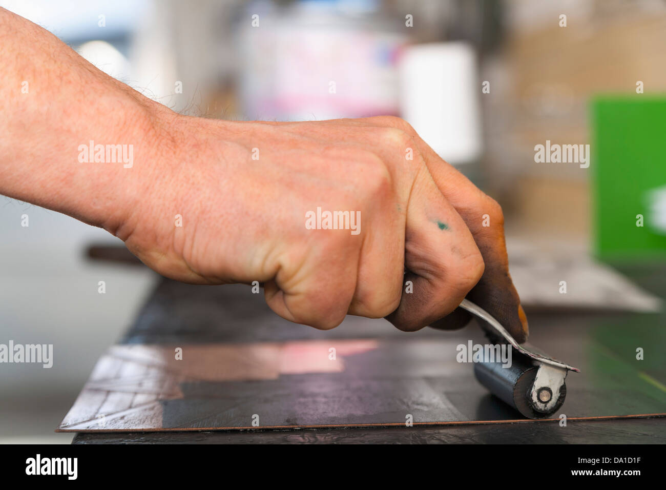 Printing roller hi-res stock photography and images - Alamy