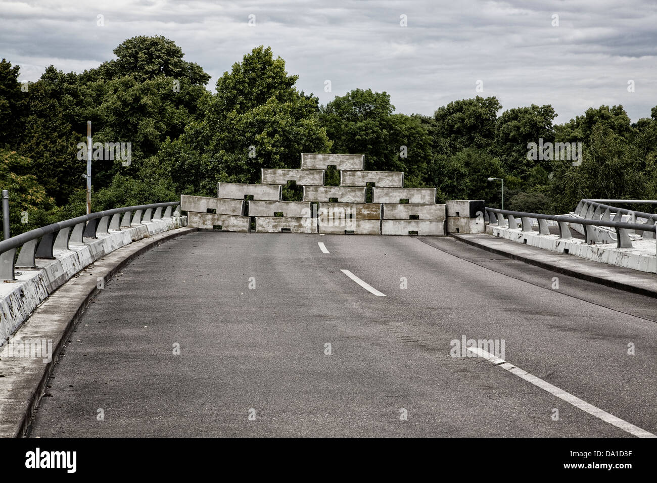 Germany, Berlin, View of empty street Stock Photo - Alamy