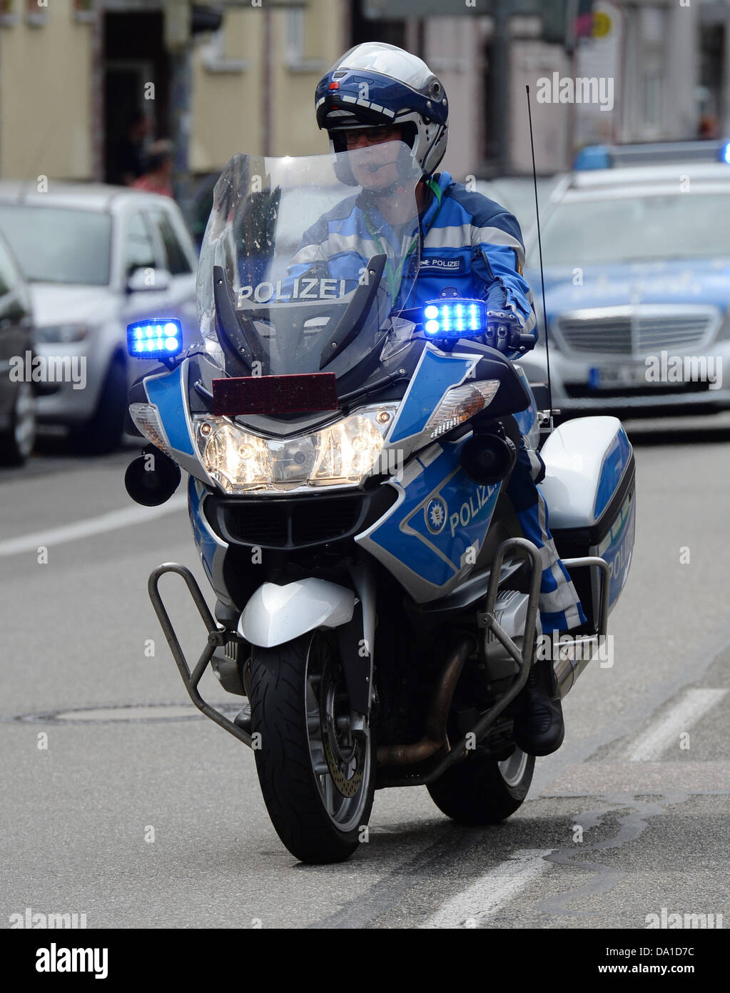 Motorcycle police policeman police officer uniform checks control ...