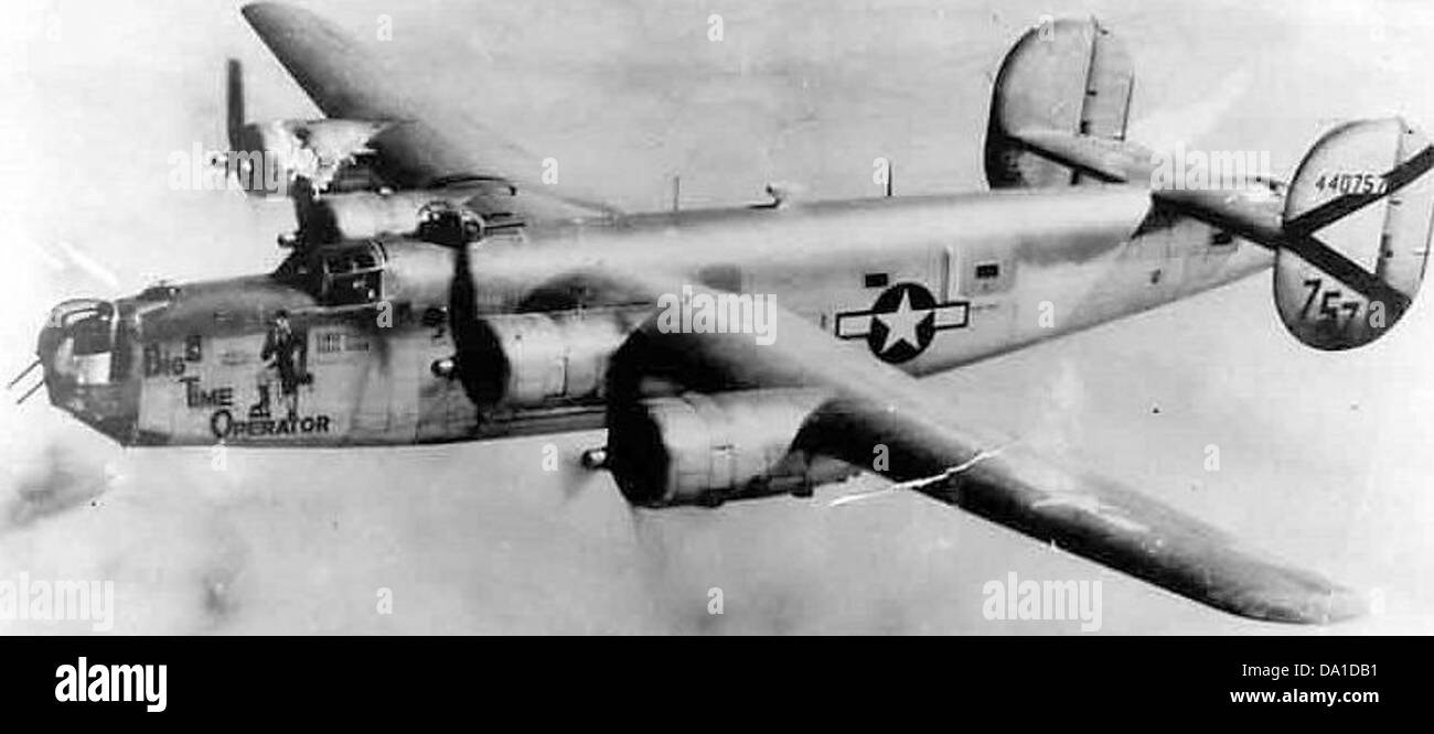 The Consolidated B-24J-180-CO Liberator, with serial number 44-40757 ...