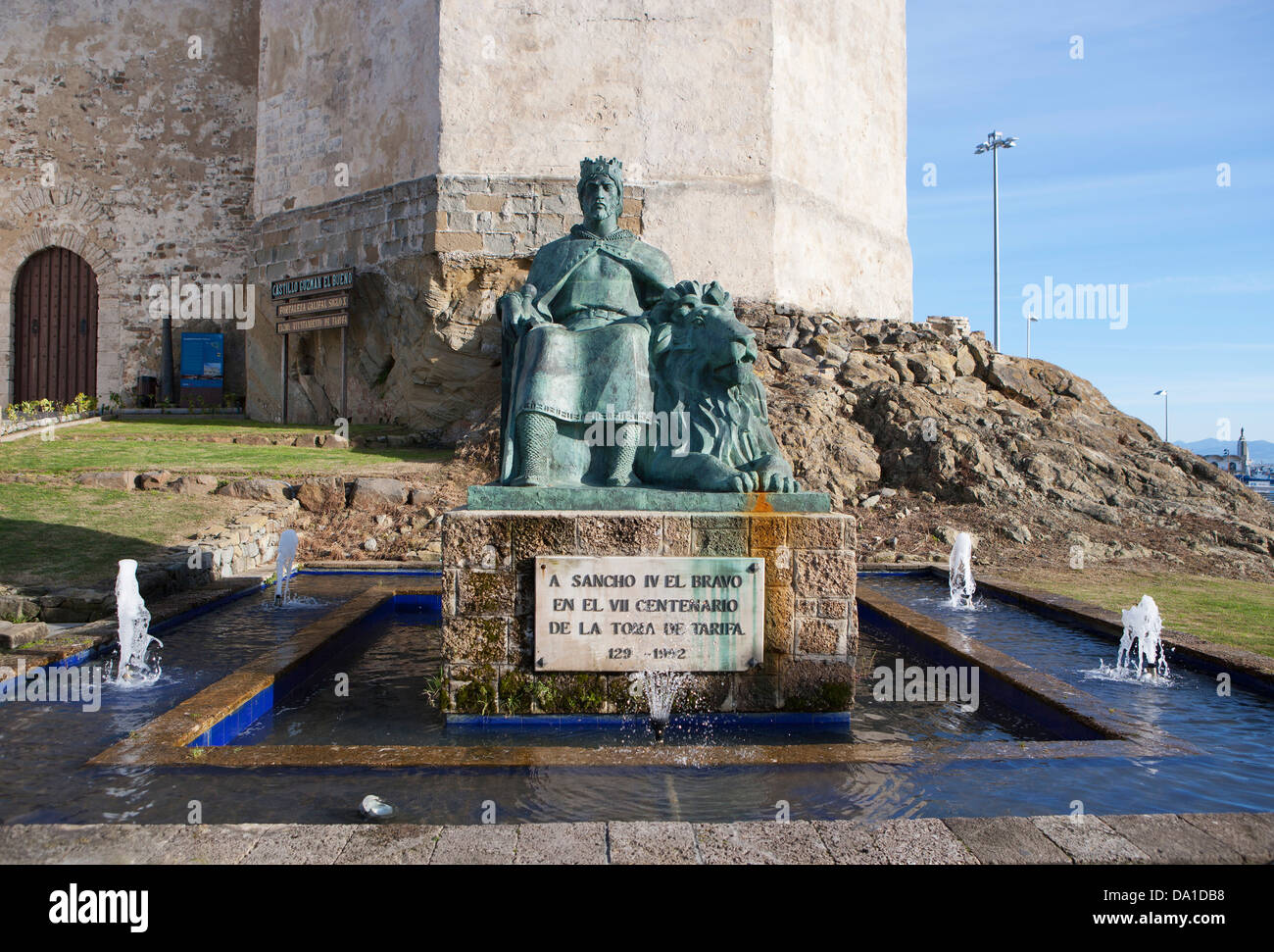 Spain, View of Castillo Guzman El Bueno Stock Photo - Alamy