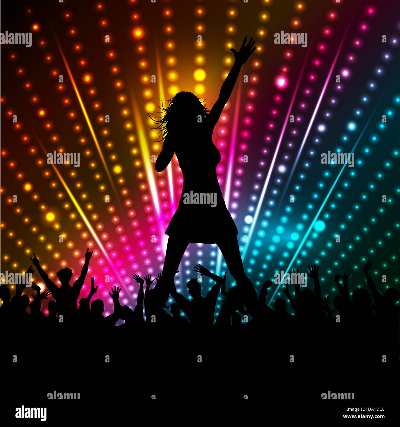Female singer in a crowd hi-res stock photography and images - Alamy