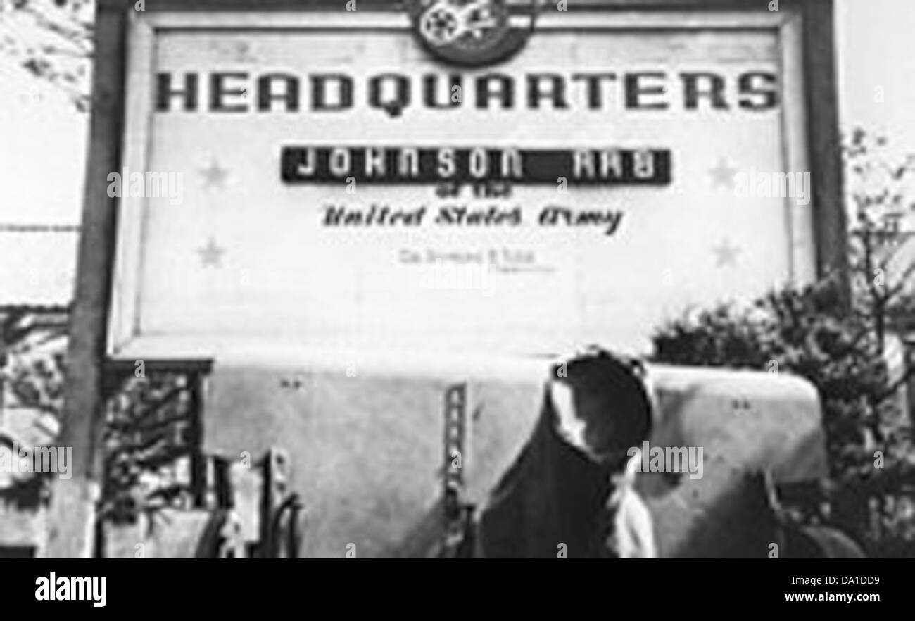 An image of a historical 1946 sign from Johnson AAB, showcasing the ...