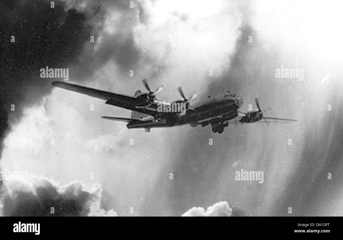 The RB-29 aircraft, a variant of the Boeing B-29 Superfortress, is ...