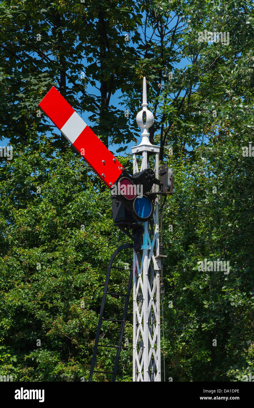 Old train signals hi-res stock photography and images - Alamy