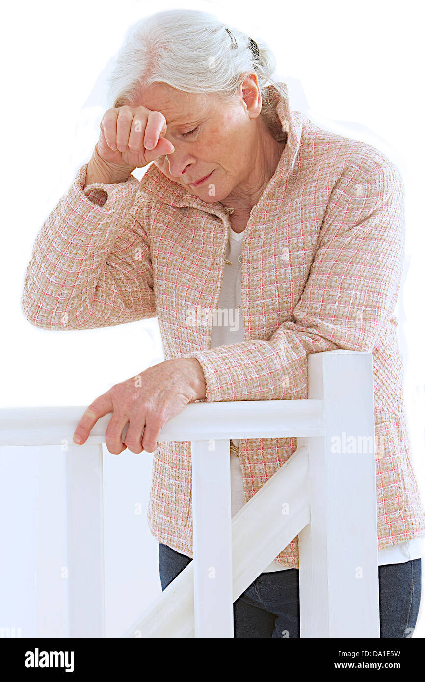 ELDERLY PERSON WITH VERTIGO Stock Photo - Alamy