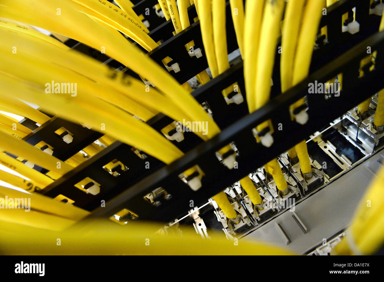 ILLUSTRATION - An illustartion dated 01 July 2013 shows computer cables ...